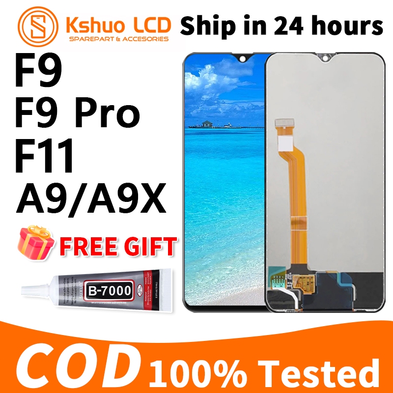 LCD For OPPO F9 / F9 pro / F11/ A9 / A7X / A9X set full screen ...