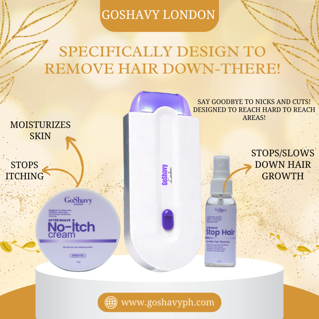 Bundle promo Goshavy London hair remover pain-free smart shaver on the ...