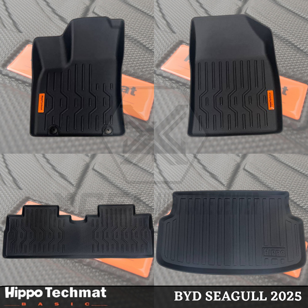 HIPPO TECHMAT BASIC FOR BYD SEAGULL 2025 DEEP DISH CAR MATS | Shopee Philippines