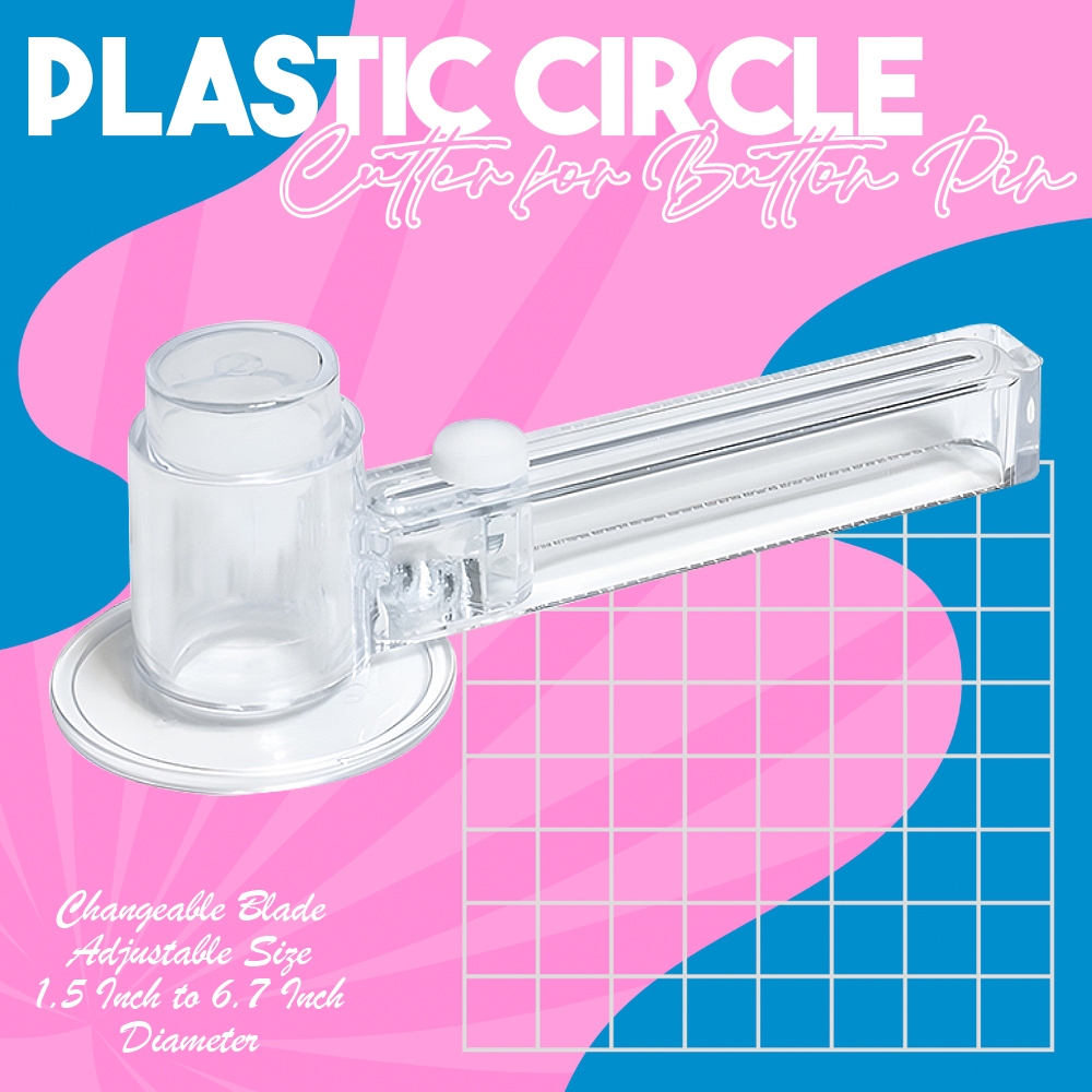 Plastic Circle Cutter For Button Pin Making / Cutting Size Adjustable ...