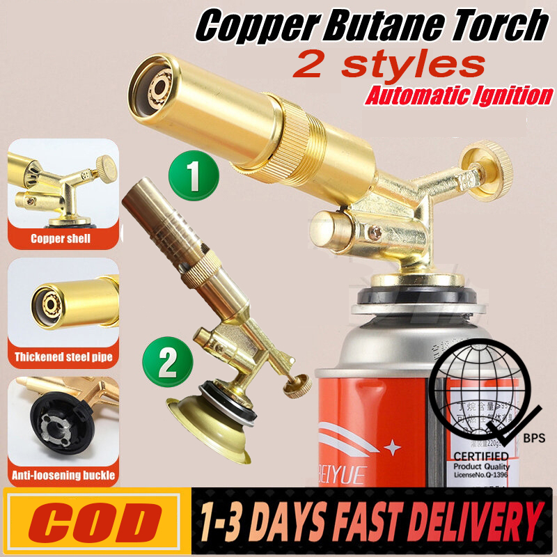 Heat Flame Gun Blue Torch Copper Welding Nozzle Bronze Brazing Blow ...