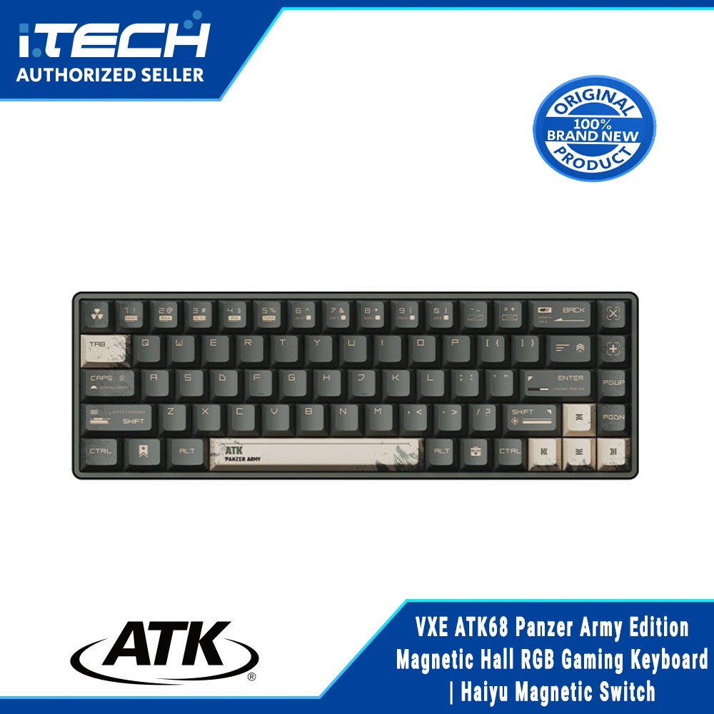 VXE ATK68 Panzer Army Edition Magnetic Hall RGB Gaming Keyboard | Haiyu ...