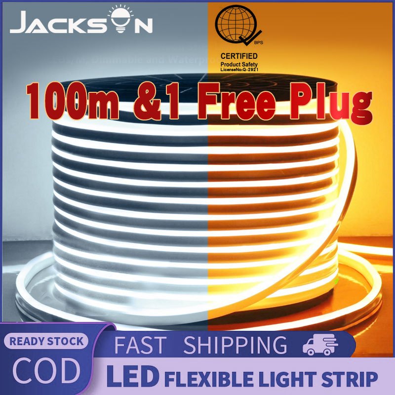 Jacksun 100M Led Strip Lights Neon Flexible Silicone Light IP67 ...
