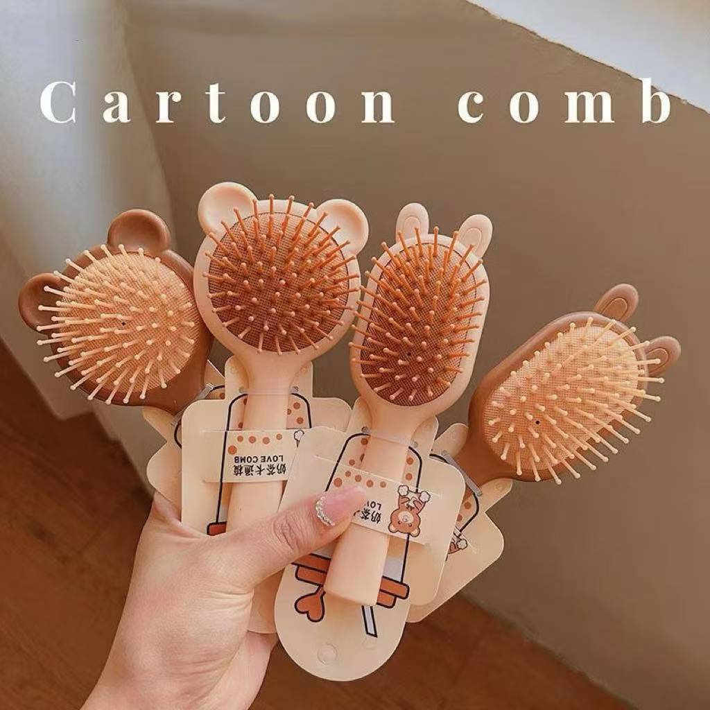 Cute milk tea color macaron color portable air bag comb children girl ...