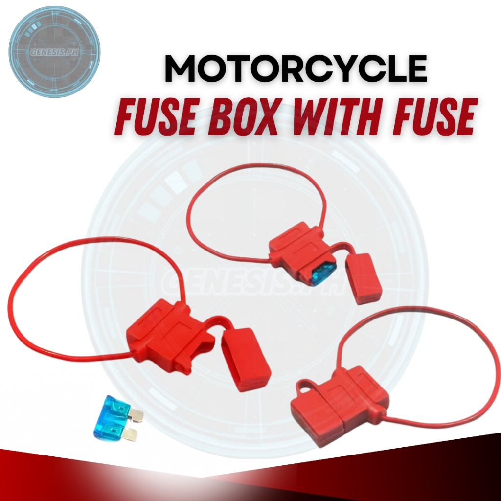Genesis Motorcycle Fuse Box W/Fuse Blade Universal For Car Motorcycle ...