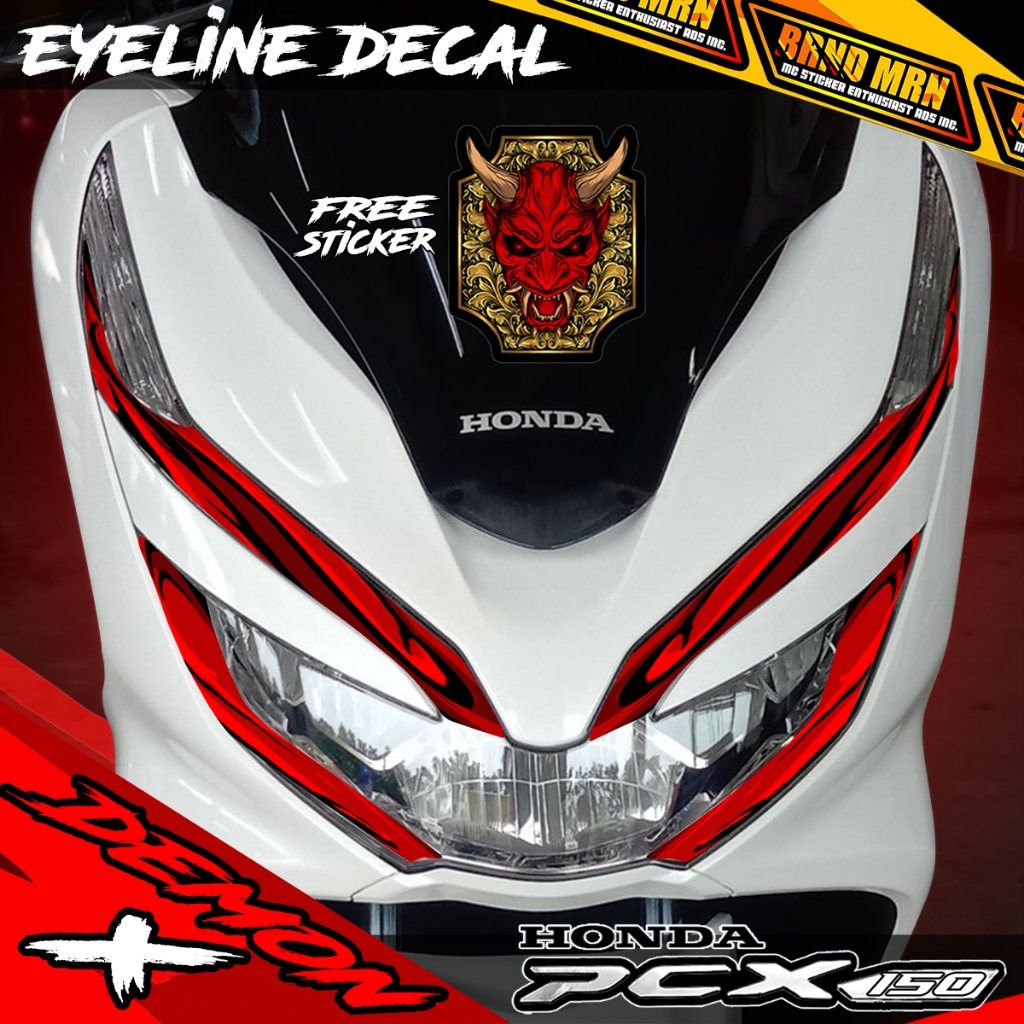 HONDA PCX 150 EYELINE DECAL CLEAR STICKER TINT PROTECTOR XSERIES DESIGN ...