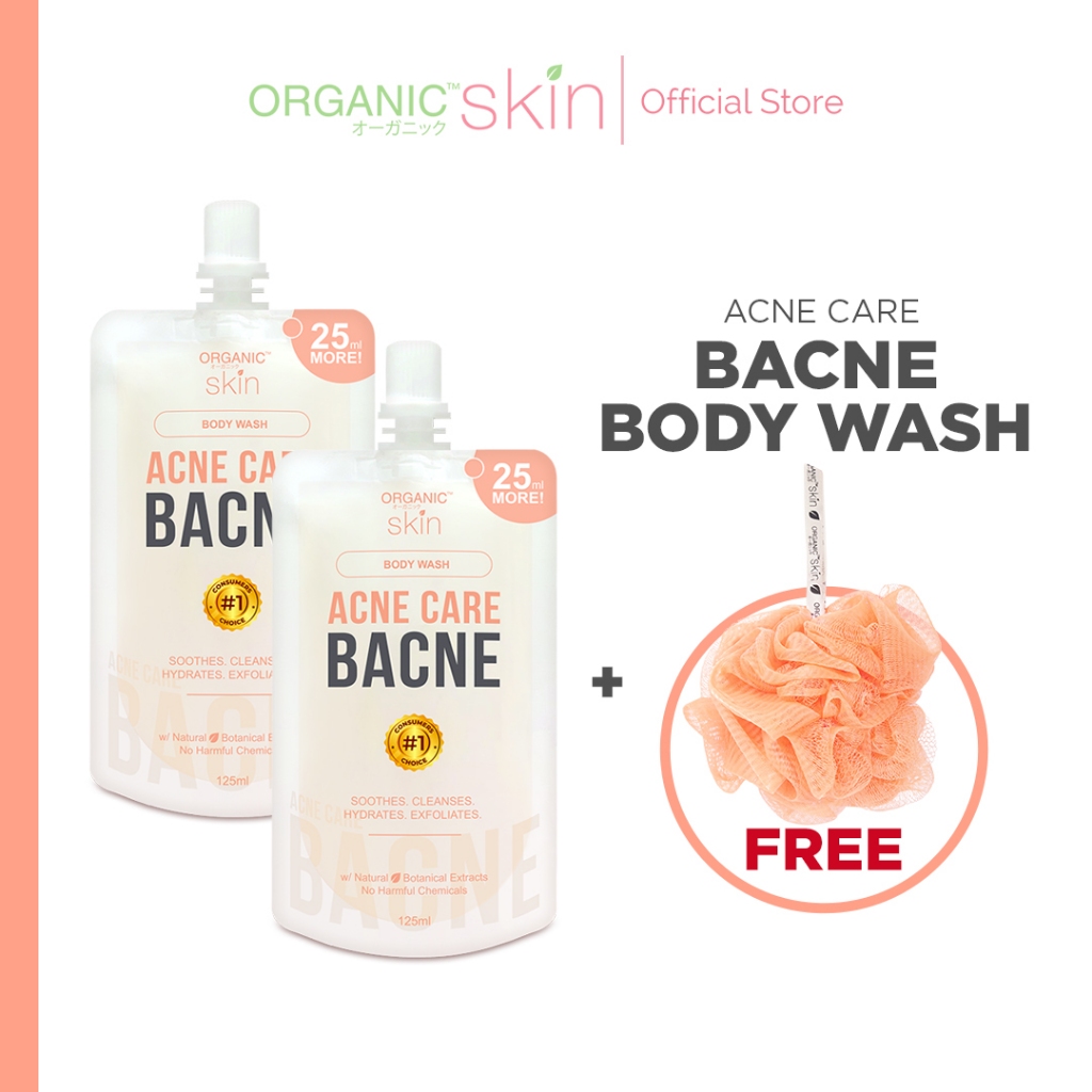 Organic Skin Japan Acne Care Bacne Body Wash 125ml Refill Set of 2 ...