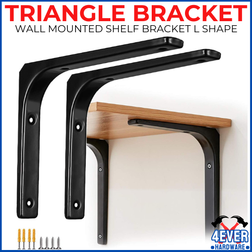 2PCS/SET Wall Bracket L Shape Support Angle Space Saving Wall Mounted ...