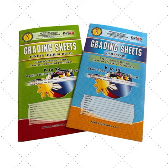 Grading Sheets k to 12 Junior and Senior High School | Shopee Philippines