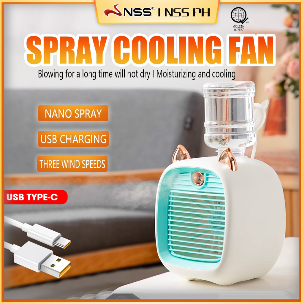 NSS Cold Fan Cooler Little Fox Portable Air Conditioner Battery Type ...