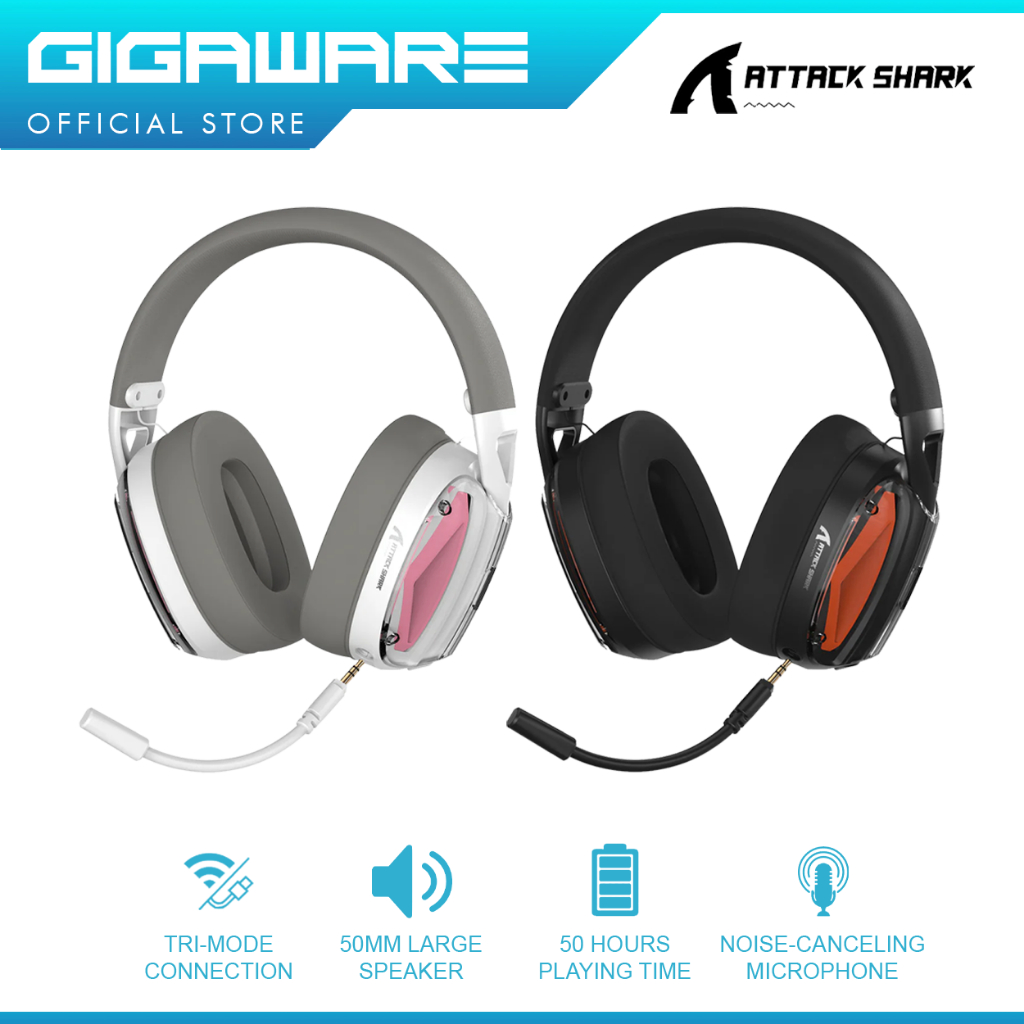 Attack Shark L60 Ultra-Light Tri-Mode Wireless Noise Cancelling ...