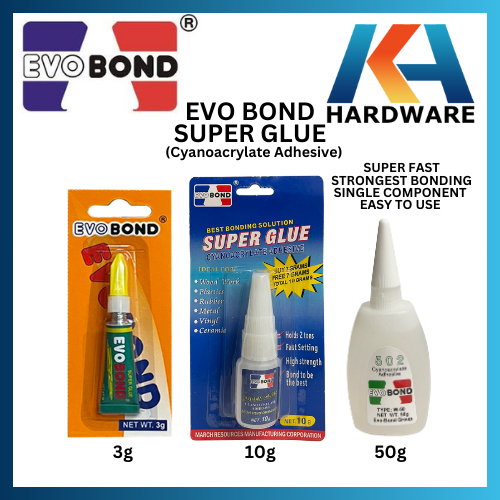 Evo Bond Super Glue (3g, 10g, 50g) | Shopee Philippines