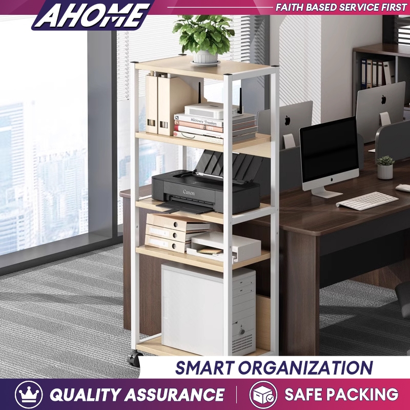 Office file rack removable printer storage cabinet modern computer load ...