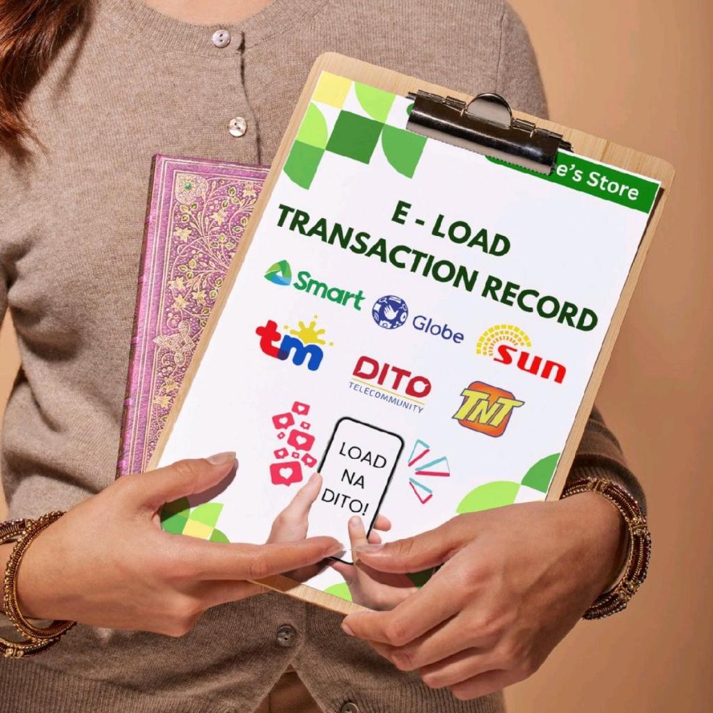 Gcash, Paymaya, E-load Transaction Notebook | Shopee Philippines