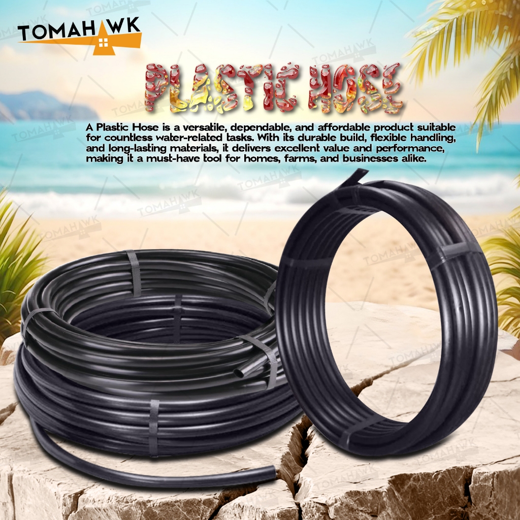 TOMAHAWK PVC HDPE ( PE HOSE ) PIPE BLACK WATER HOSE 1/2, 3/4, 1 PER ...