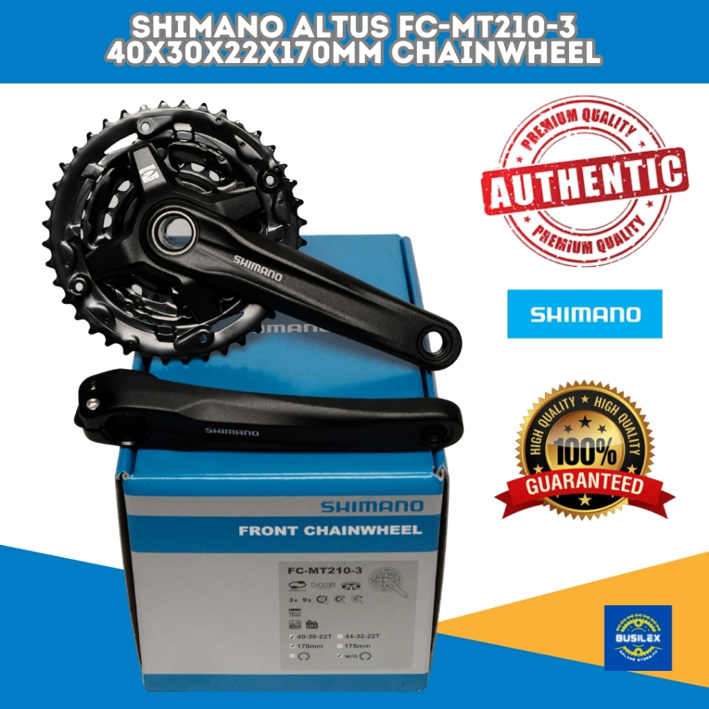 Shimano Altus FC-MT210 Crankset Hollowtech 170 mm, 36 / 22T | Shopee Philippines