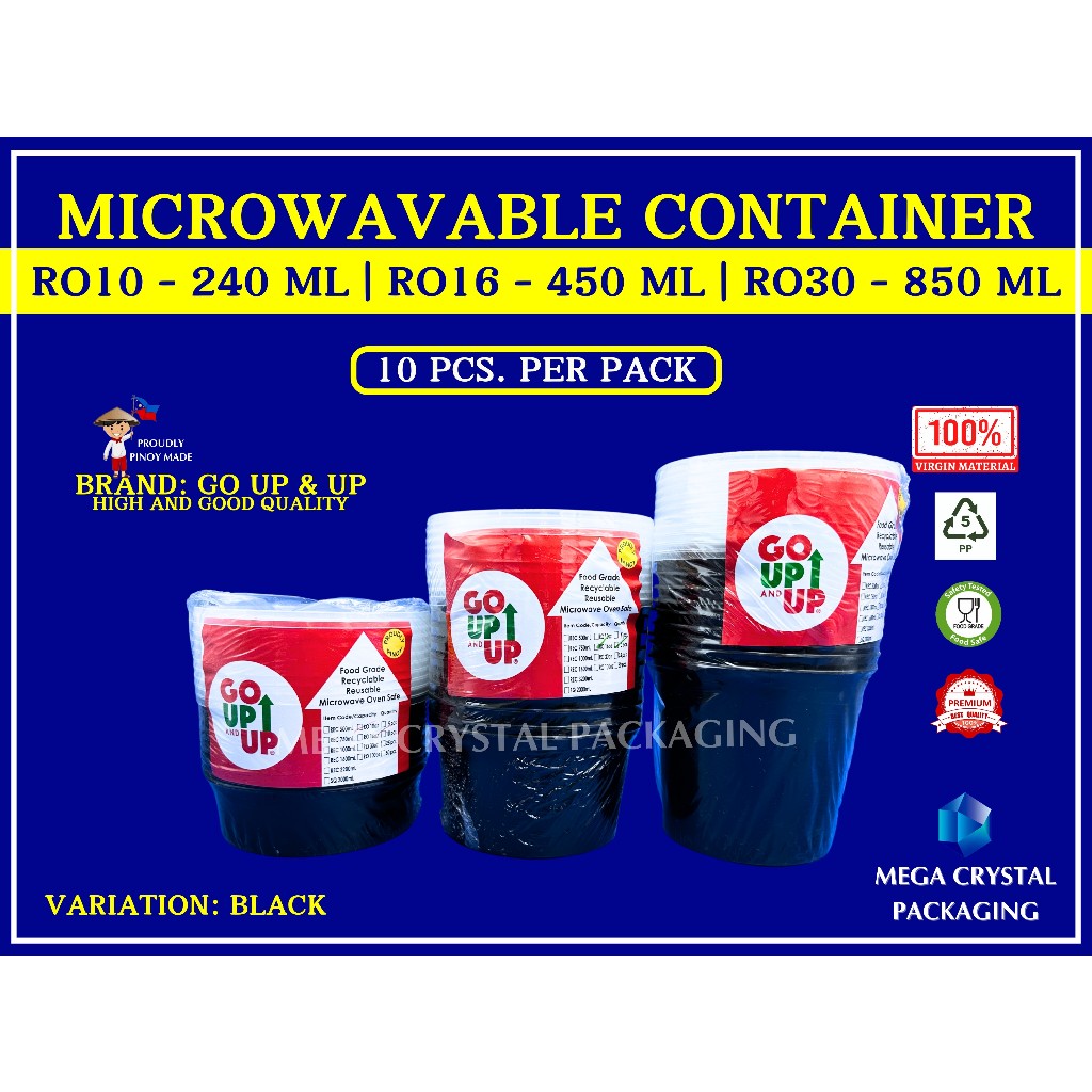 Microwavable Container Round RO 10 - 240 ml / RO 16 - 450 ml / RO 25 ...