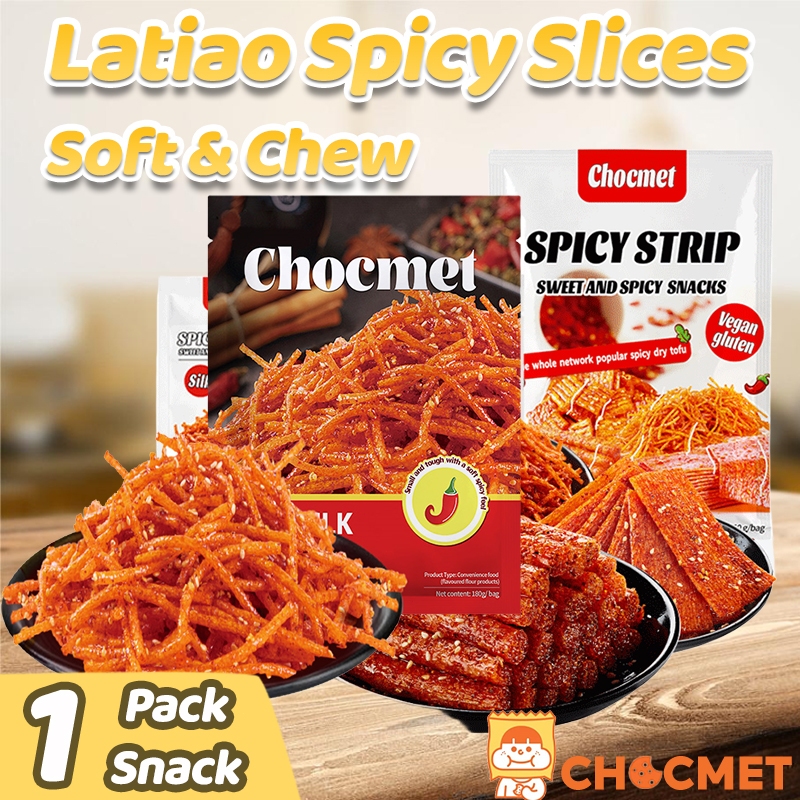 CHOCMET Latiao Snack Spicy Stick Spicy Strips Chinese Snacks Bundle ...