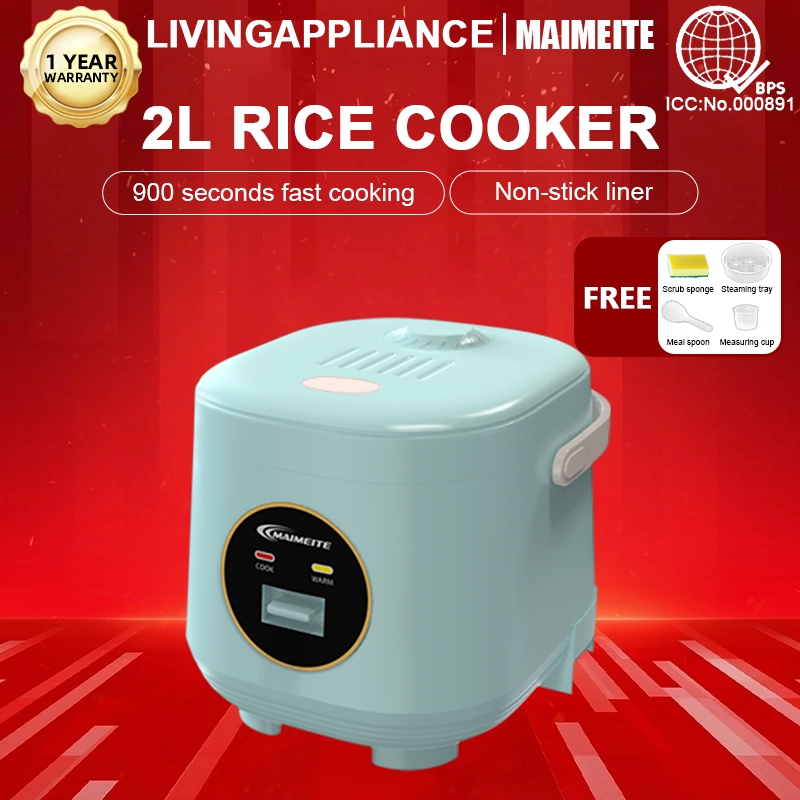 MAIMEITE 2L Mini Rice Cooker Small Smart Household Multi-Function With ...
