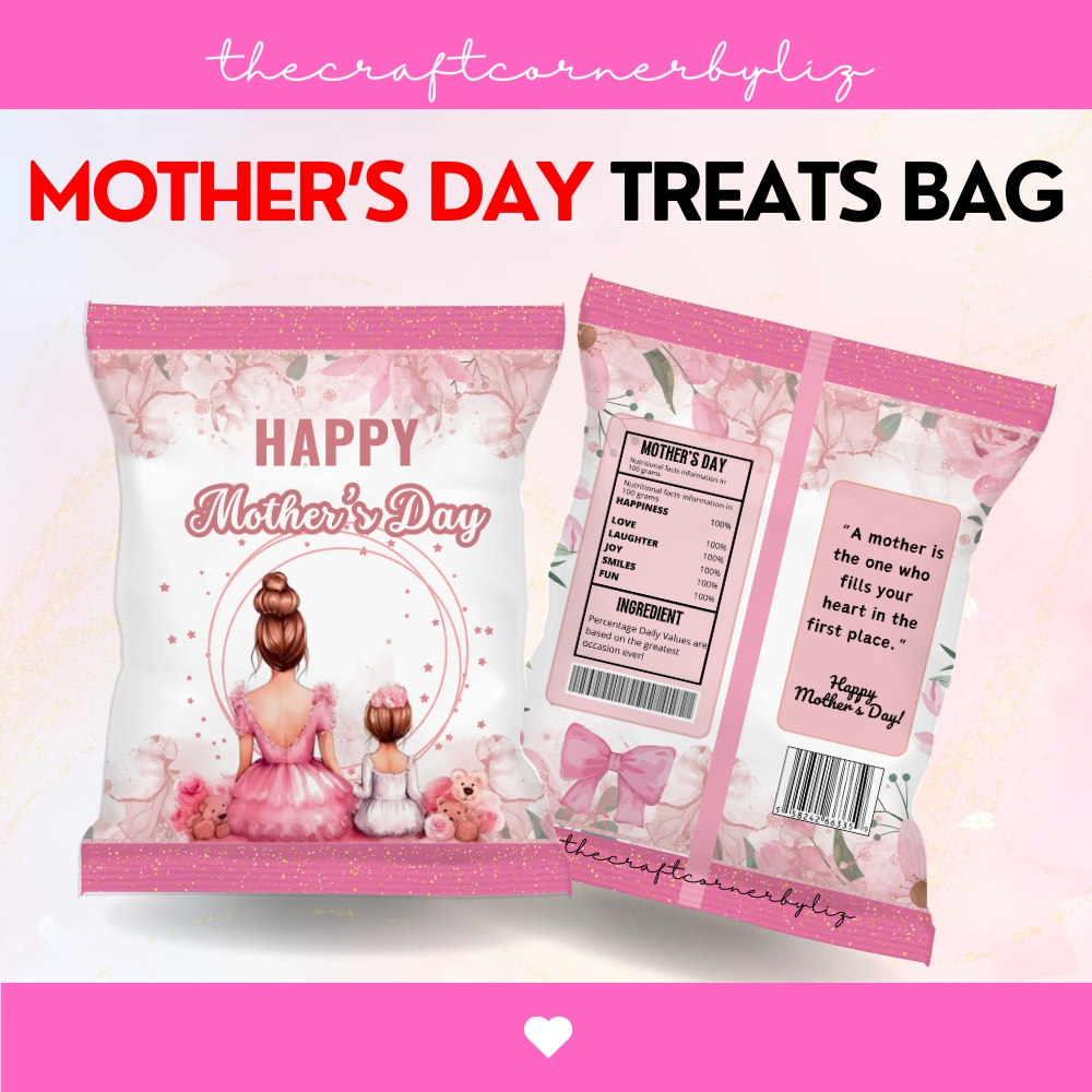 Mothers Day Chip Bag Treat Bag Gift Bag Sweets Bag | Shopee Philippines