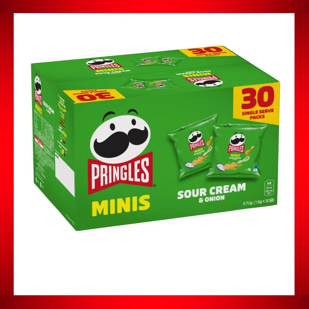 Pringles Minis Chips Sour Cream & Onion 19g x 30pc | Shopee Philippines