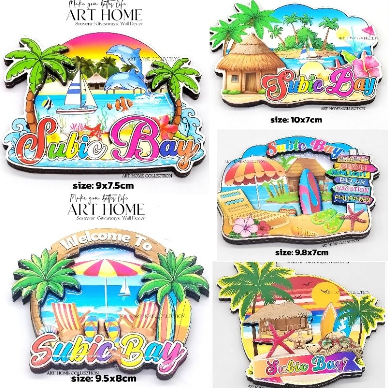 Subic Bay Wooden 2D Fridge Magnet Embossed Ref Magnet Souvenirs ...
