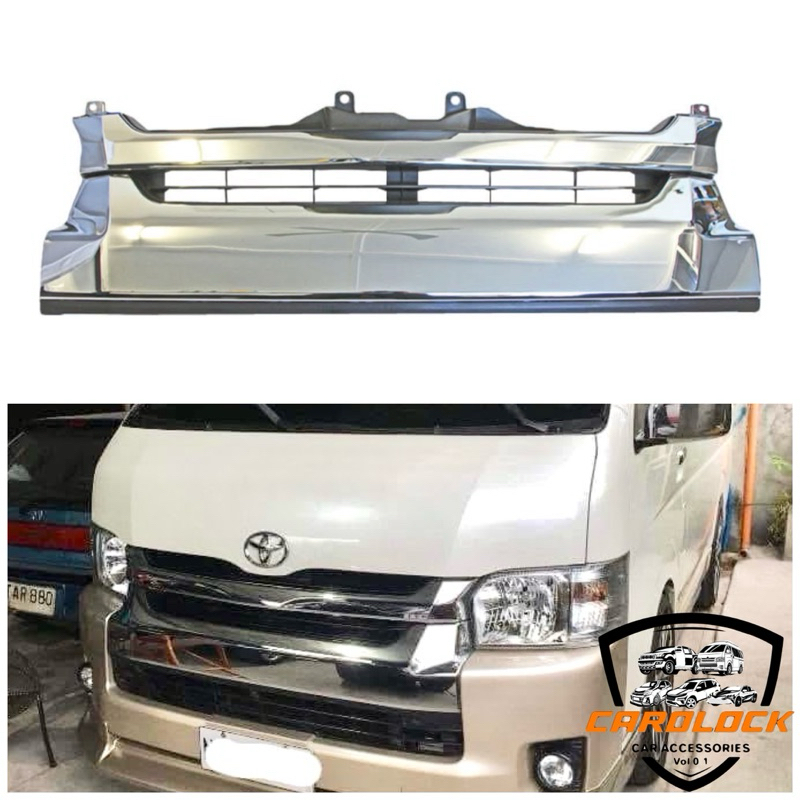 Toyota Hiace GL Grandia Super Grandia 2014 - 2018 Grill Chrome | Shopee ...