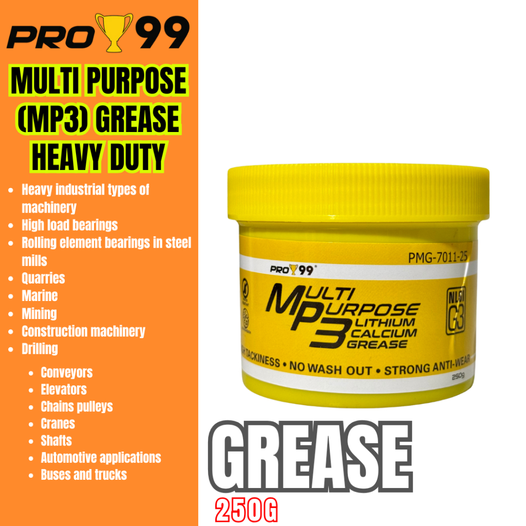 GREASE 250grams | Multi-Purpose Grease | Yellow | NGLI 3 l Pro99 ...