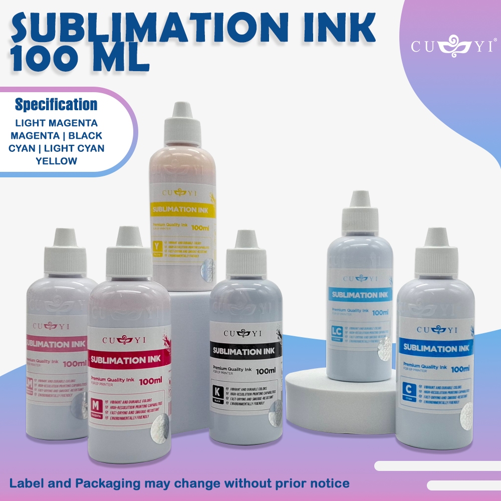 100ml CUYI Sublimation Ink for Sublimation Printing Modified Inkjet ...