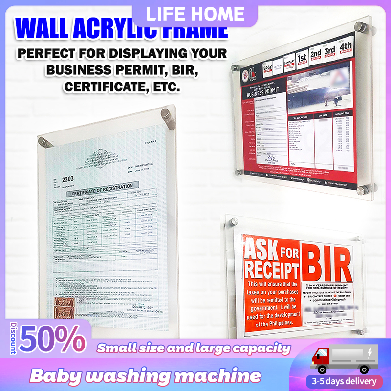 A4 A3 SIZE WALL ACRYLIC FRAME Acrylic Photo Frame Acrylic Display Stand ...