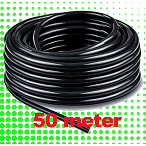 50m - 4/7mm Micro Drip Irrigation Gardens Watering Hose PVC Pipe-Tubing ...