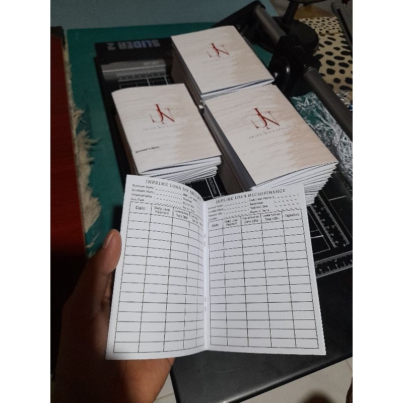 Free Customized Lending Passbook - GLOSSY WATERPROOF COVER /10pages bck ...