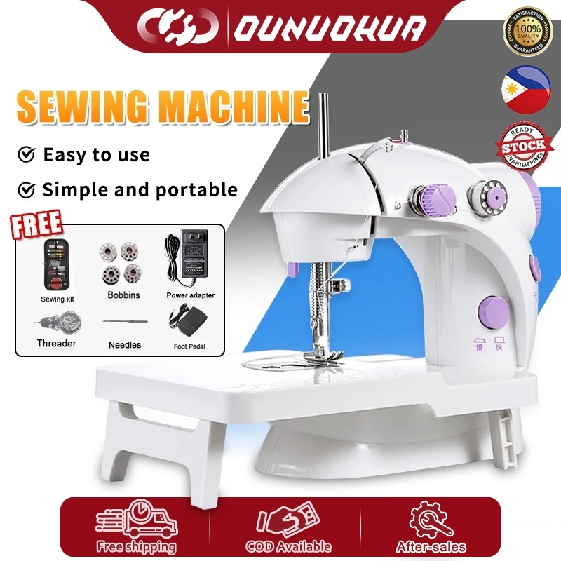 Electric Sewing Machine 2-Speed Household Durable Portable Mini ...