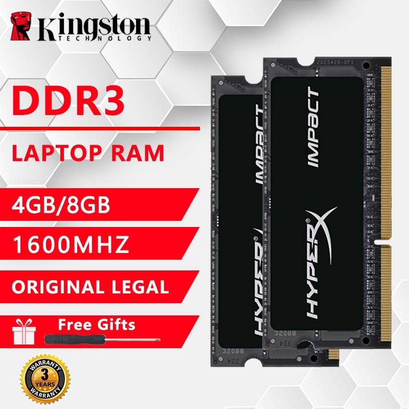Hyperx DDR3L 4GB 8GB 1600Mhz Laptop RAM PC3-12800 DDR3 Memory SODIMM 1 ...