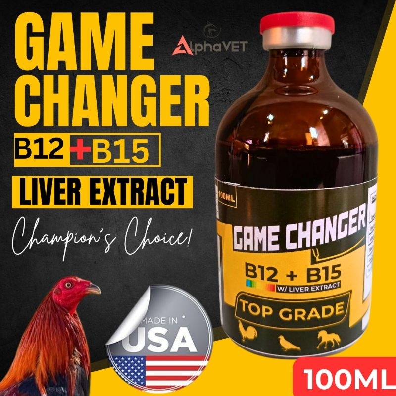 100ML GAME CHANGER B12+B15 W/ Liver Extract Top Grade Quality for ...