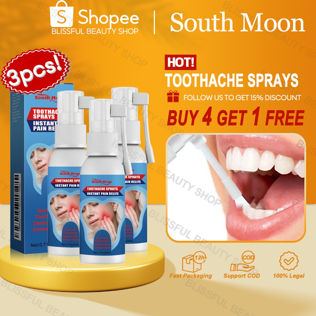 South Moon Toothache Spray Instant Pain Relief 20ml Toothache Spray For ...