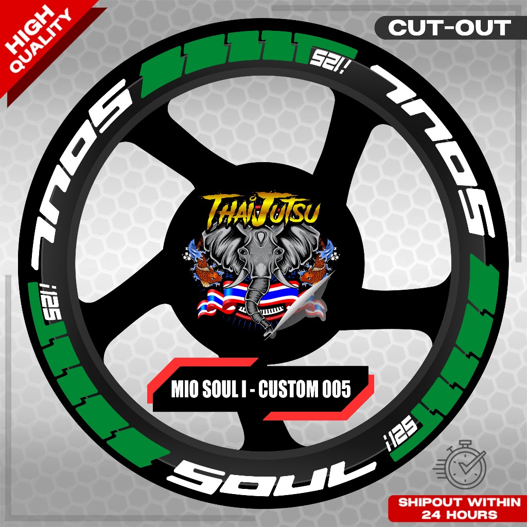 MIO SOUL I 125 MAG STICKER SET ( 2 MAGS ) - CUSTOM 005 | VINYL WATERPROOF CUT-OUT DECALS ...
