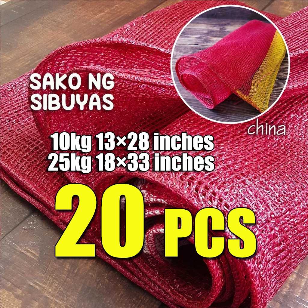 20PCS SAKO 10KG ng SIBUYAS / KALAMANSI sacks for onions/Vegetable ...