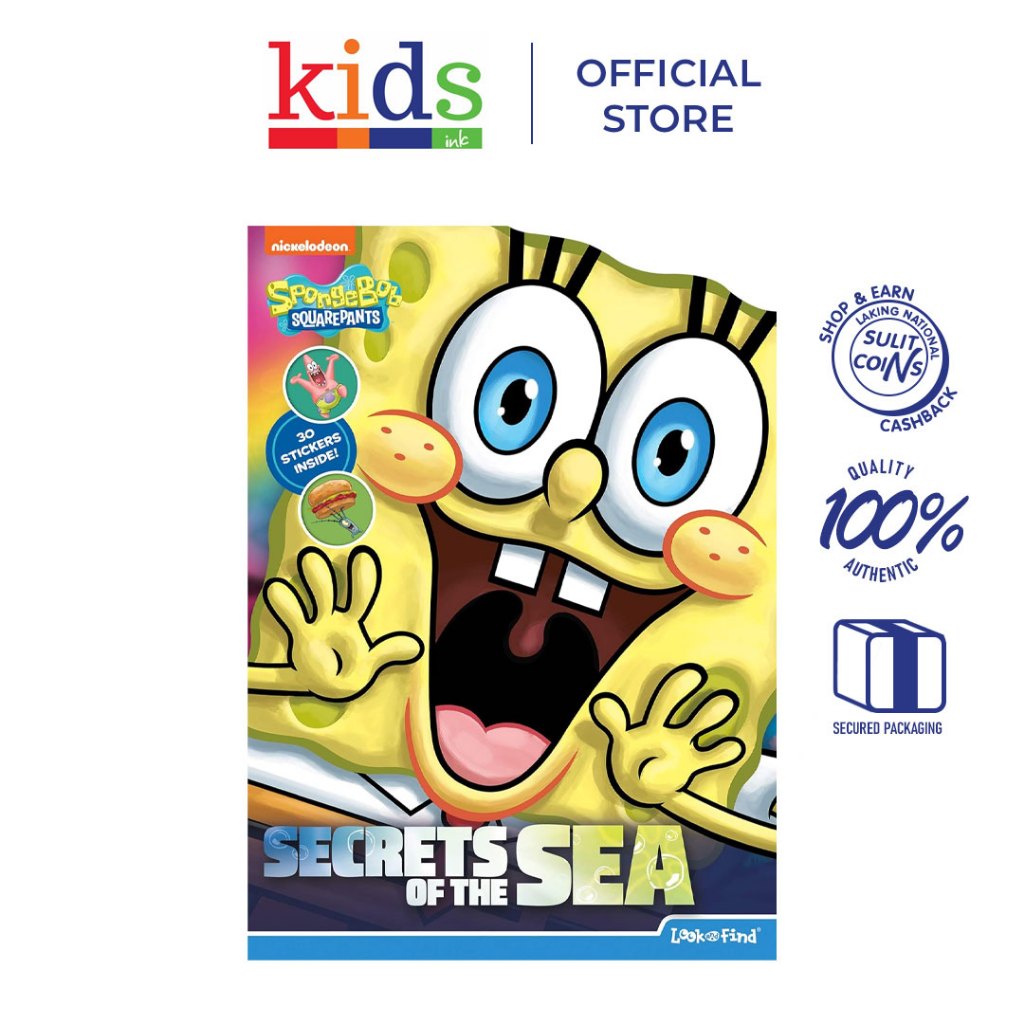 SpongeBob SquarePants - Look and Find Activity Book - Kids Ink | Shopee ...
