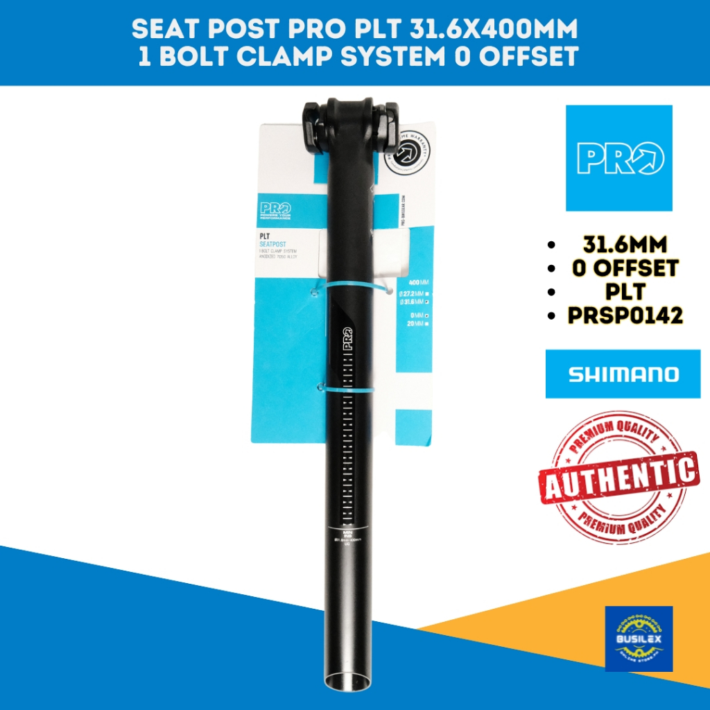 Shimano PRO PLT Seatpost MTB 400mm Aluminum 20mm/0mm offset | Shopee ...