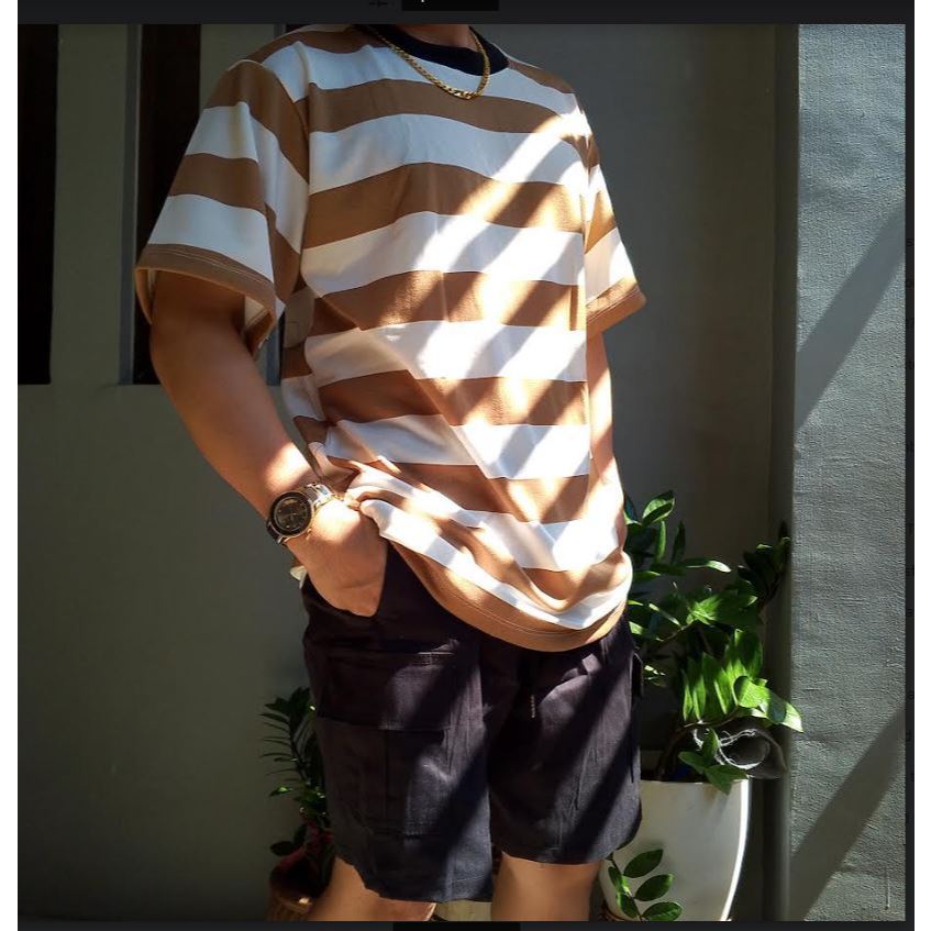 Pro Club Inspired Stripes Crewneck Tees T-Shirt Oversize Unisex ...