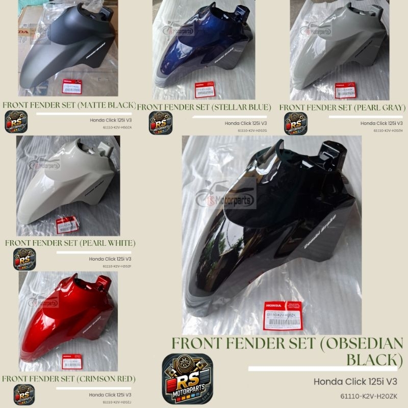Front Fender Set Honda Click 125i V3, 61110-K2V | Shopee Philippines