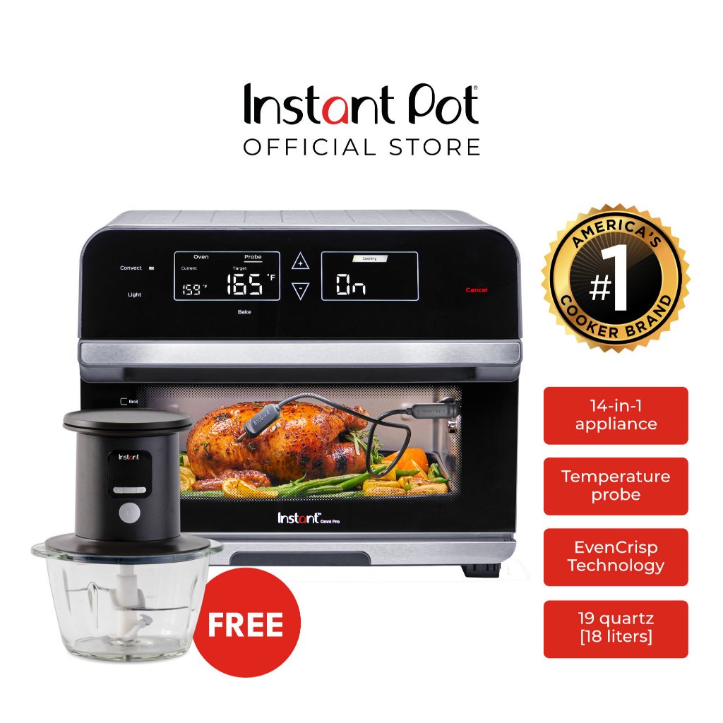 Instant Omni Pro 14-in-1 18L Air Fryer Toaster Oven + Instant Wireless ...