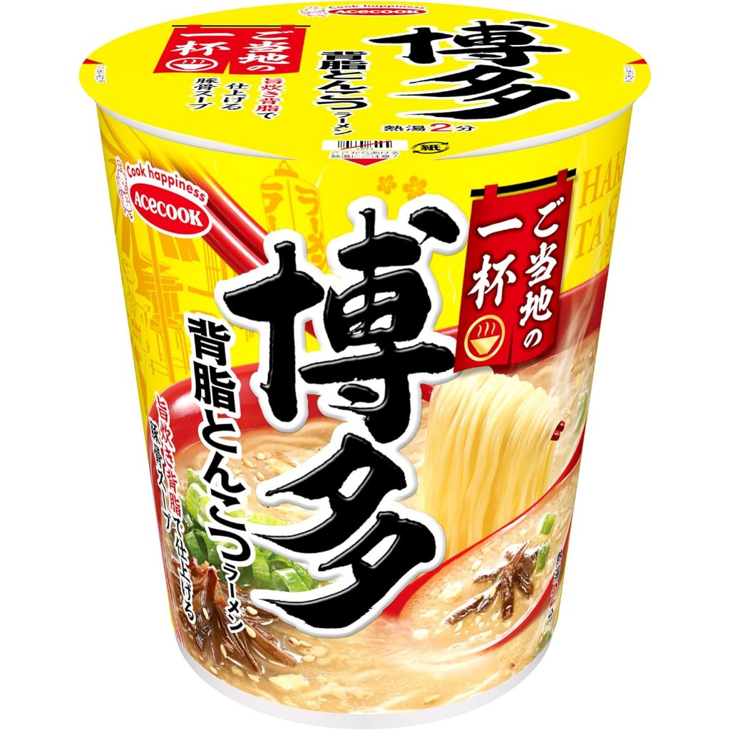 [from JAPAN] ACECOOK Hakata Back Fat Tonkotsu Ramen 65g | Shopee ...