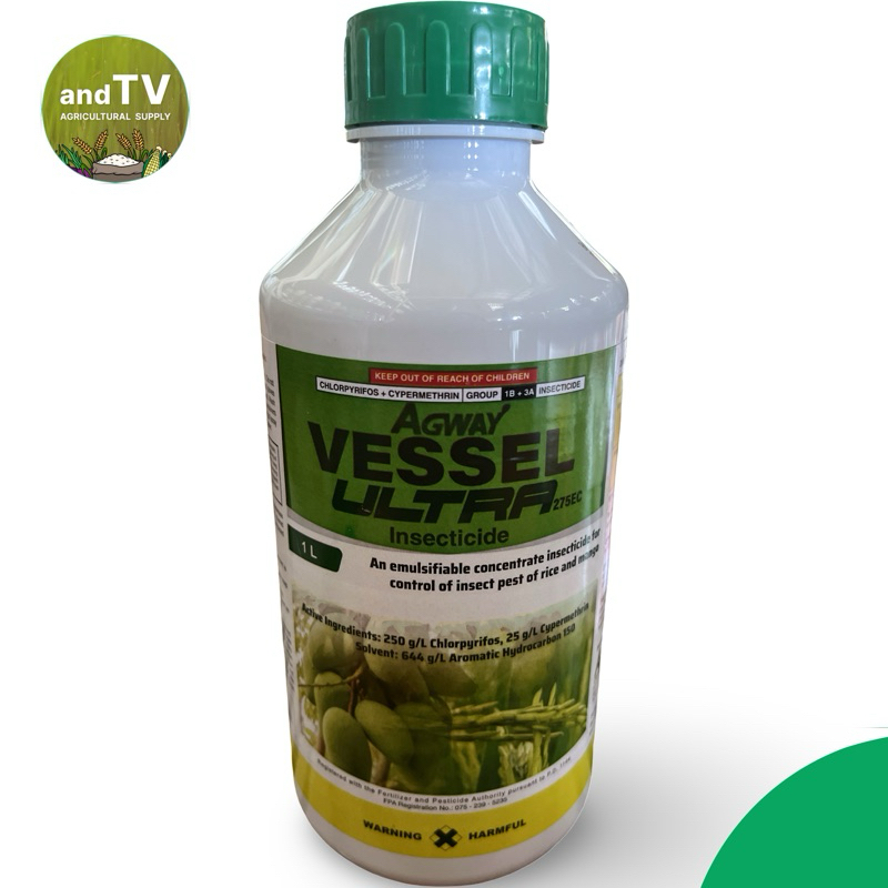 Vessel Ultra Insecticide 275EC (Chlorpyrifos + Cypermethrin) by Agway ...