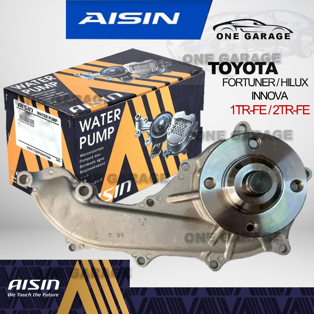 AISIN Water Pump Assembly For TOYOTA FORTUNER / HILUX / INNOVA (1TR-FE ...
