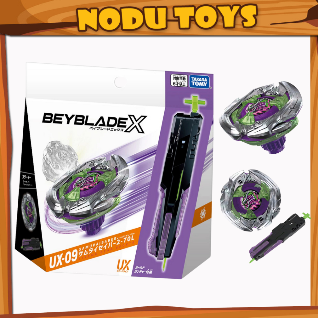 Beyblade X UX-09 Starter Samuraisaber 2-70L [Bankee Sticker] | Shopee ...