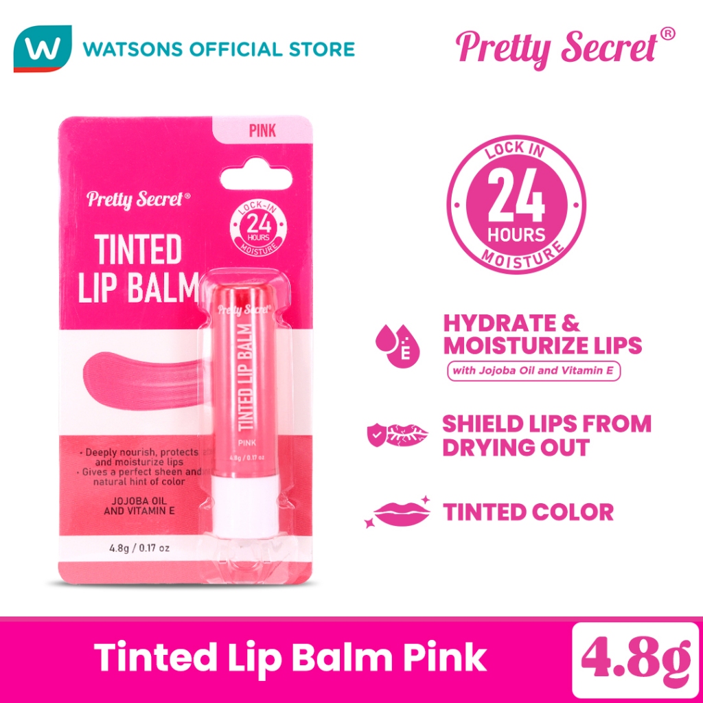 PRETTY SECRET Pink Lip Balm with Tint 4.8g | Shopee Philippines