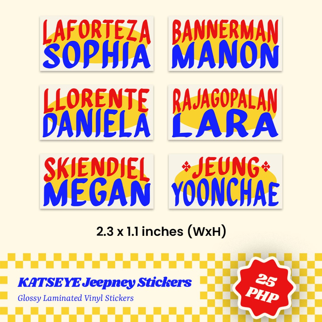 KATSEYE Jeepney Stickers Fanmade Stickers | Shopee Philippines