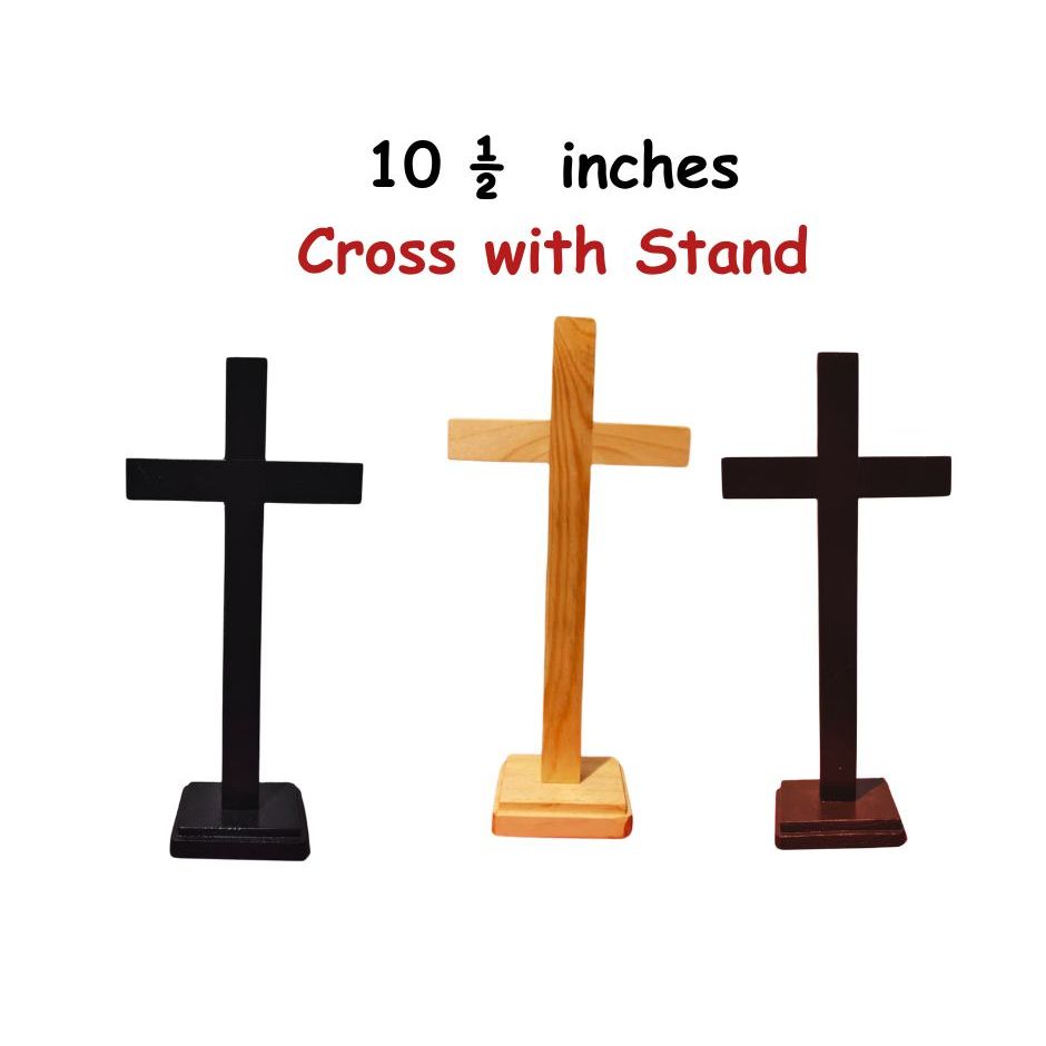 With Stand Plain Cross 10 1/2 inches Altar Cross | Shopee Philippines